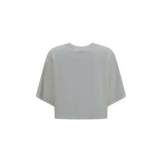 Burberry Womens White Cotton T-Shirt