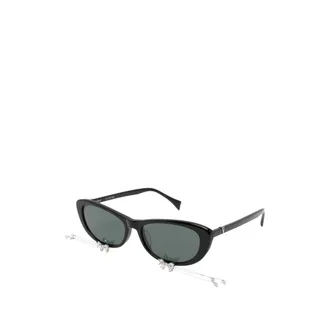 Yvmin 26683BLK00NN Crystal-Embellished Cat-Eye Sunglasses - Black