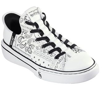 Skechers Mens Snoop Dogg: Snoop One-Double G Hands Free Slip-Ins Sneaker, White/Black, 7.5