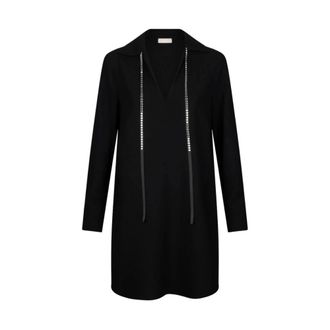 Liu Jo Schwarzes Daily Strass Kleid - - Dresses - Damen - Schwarzk - S