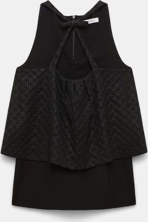 Dorothee Schumacher Besticktes Top mit Schleifendetail aus Punto Milano