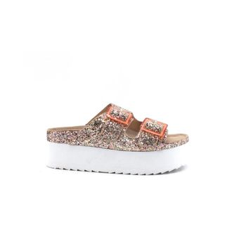 Colors Of California Ciabatta Platform Glitter - - Shoes - Damen - Rosa - 40 EU