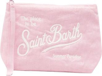 MC2 Saint Barth Femme, Sacs, Rose, Taille: ONE Size Aline Soft Linen Pouch