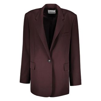 Low Classic Klassischer Wollblazer mit Reverskragen - - Jackets - Damen - Rot - M