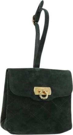 Ferragamo Sac &agrave; main mini Pre-owned - Femme - Pre-owned - Vert - Taille: ONE Size