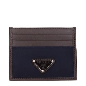 Prada Porte-documents Homme Tissu Bleu/Marron