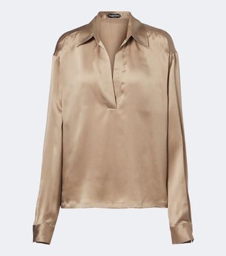 Tom Ford Blouse en satin de soie