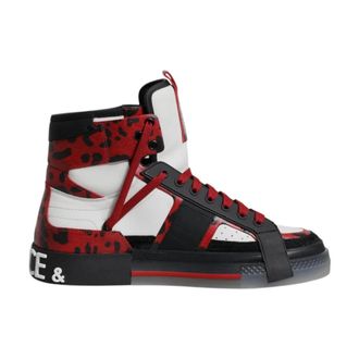 Dolce & Gabbana Bunte Leder High Top Sneakers - - Shoes - Herren - Mehrfarbig - 42 1/2 EU
