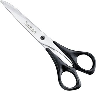 Victorinox by Swiss Army Profi Haushalts- und Berufsschere, Extra Scharfe Klinge, 16 cm, Robuster Kunststoffgriff, Rostfreier Stahl, schwarz