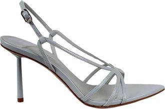 Le Silla Femme, Chaussures, Gris, Taille: 40 EU Eugenie Patent Leather Sandal