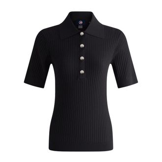 Fusalp Vera Poloshirt MIT Kurzen &Auml;rmeln - - Knitwear - Damen - Schwarzk - XL