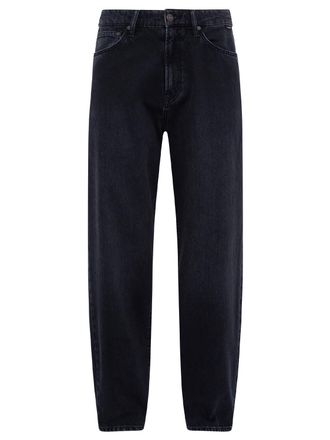 Mavi Herren Jeans Baggy Fit Comfort Pants Relaxed Cut Straight Leg, Farben:Schwarz-2, Größe Jeans:38W / 32L, Beinlänge:L32