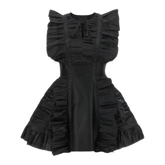 Giovanni Bedin Robe courte sculpturale &agrave; volants - Femme - Robes - Noir - Taille: 36 FR