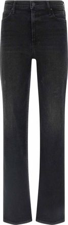 Mother Straight Leg Jeans - Schwarz