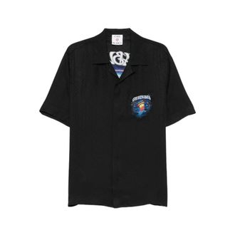 Casablanca Chemise Jacquard Monogramme - Homme - Chemises - Noir - Taille: M