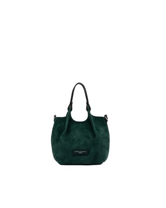 Gianni Chiarini Dua Suede Shoulder Bag - Green