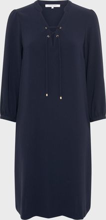 Gerard Darel Robe courte fluide &agrave; lacet - EDIKA - Marine
