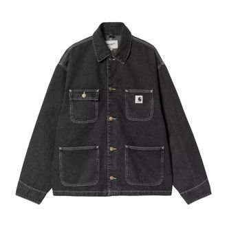 Carhartt Work in Progress Femme, Vestes, Noir, Taille: 36 FR Veste de travail en pierre noire