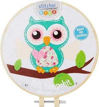 Fabric Editions 56136 Filzhaken, Eule, Einheitsgr&ouml;&szlig;e