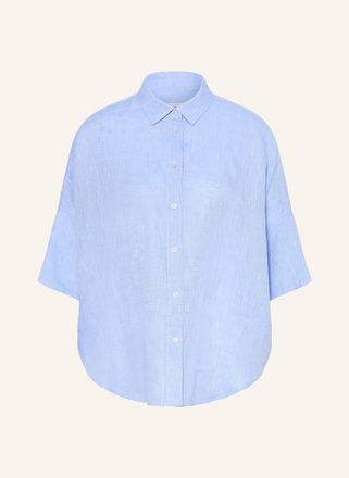 Robert Friedman Robert Friedman Hemdbluse Aus Leinen Mit 3/4-Arm blau