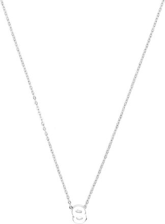 Luxenter Halskette Alphabet mit Silber-Finish - Buchstabe S, Mediano, Metall, Ohne Edelstein