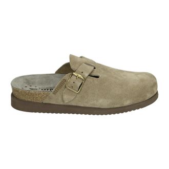 Mephisto Taupe Wildleder Slip-On Sandalen - - Shoes - Damen - Beige - 39 EU