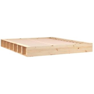 vidaXL Cadre de lit 140x200 cm Bois massif