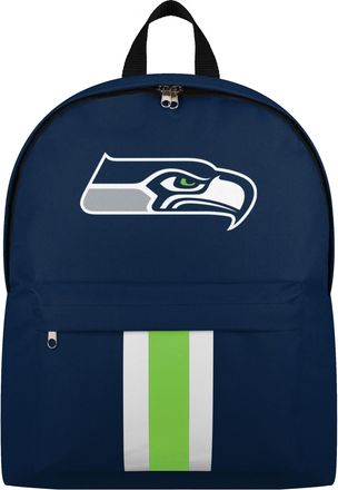 Foco NFL Offiziell lizenzierter Team-Farbe, Prim&auml;r-Logo, einfarbig, gestreift, Fu&szlig;ball-Schultasche, Reiserucksack, Seattle Seahawks, Einheitsgr&ouml;&szlig;e, Tagesru