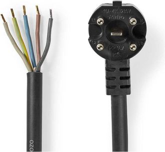 Nedis Cordon dalimentation pour four perilex ouvert 150 m noir