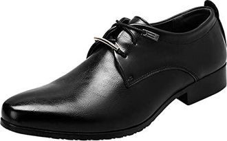 QUINTRA Chaussures &agrave; lacets respirantes et confortables pour le travail, les loisirs, les chaussures en cuir unies pour hommes chaussures pour hommes baskets 