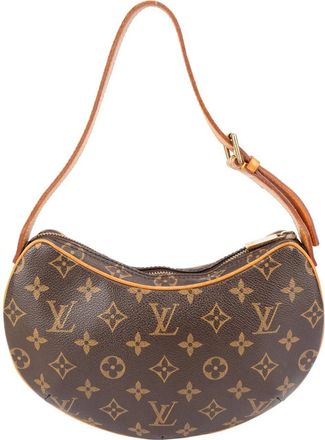 Louis Vuitton Crossbody Bags - Louis Vuitton Canvas Monogram Croissant PM Handbag - Gr. unisize - in Braun - f&uuml;r Damen