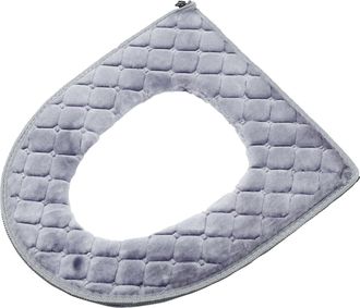 BESPORTBLE Verdicktes Wc Sitzkissen aus Weichem Stoff Universelle Toilettensitzauflage mit Rei&szlig;verschluss Waschbare Langlebige Wc Sitzmatte f&uuml;r Badezimmer und Ha