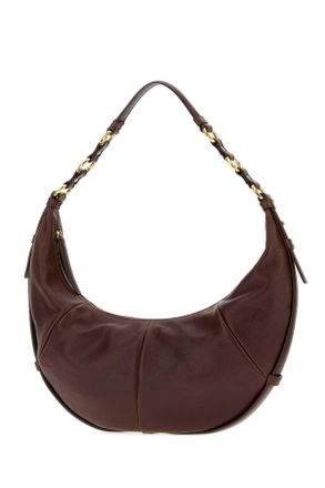 Saint Laurent Womens Brown Leather Saharienne Shopping Bag Nutcandy Borse A Mano