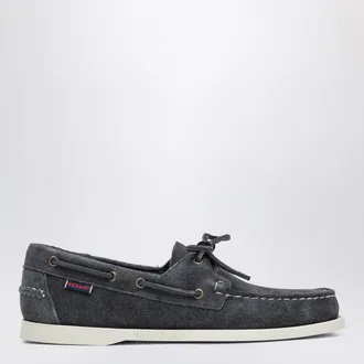 Sebago Bootsschuh Portland Flesh Out aus Veloursleder blau