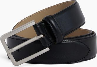 Le Tanneur Herreng&uuml;rtel mit rechteckiger Schnalle aus glattem Leder