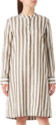 Camel Active Damen 391080/7S14 Lässiges Kleid, Military Olive White, XL