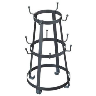 KitchenCraft Living Nostalgia KitchenCraft Mug Tree, Grey, 34 x 18.5 cm