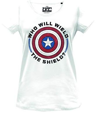 MARVEL Blanc, Taille XL T-Shirt Femme WOFALCOTS001