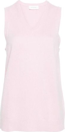 Sportmax Femme, Pulls, Rose, Taille: 38 FR V-neck Tricots