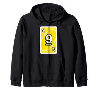 Uno Halloween Gelb 9 Karte Kapuzenjacke