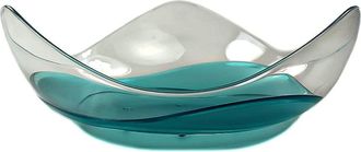 Tupperware Eleganzia Servierschale türkis/grün Eleganza Klare Schale Servier