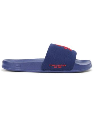Tommy Hilfiger Canvas-Badeschuhe mit Monogramm-Stickerei in