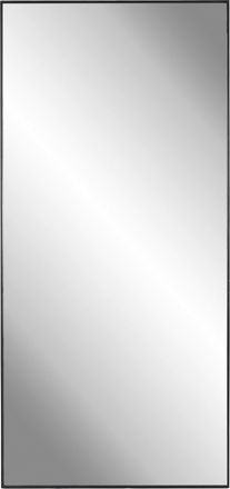 Landscape Wandspiegel, Schwarz, Metall, Glas, Holzwerkstoff, rechteckig, 100x200x2.5 cm, Reach, Bsci, senkrecht und waagrecht montierbar, Ganzk&ouml;rperspiegel, Spi