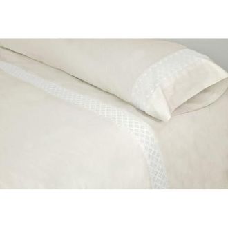 Pierre Cardin Elisa Bettwäsche-Set, Beige, Elfenbein, für 135 cm breite Betten, 2-teilig