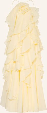 Aje Abendkleid Pandorea Mit Volants gelb