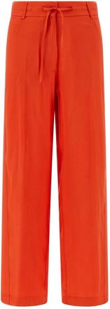 Nude Nude, Femme, Pantalons, Orange, Taille: 38 FR Pantalon Large Fluide en Viscose
