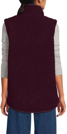 Lands End Teddy-Weste, Damen, Größe:44-46 regular, Rot, Polyester, by Lands End