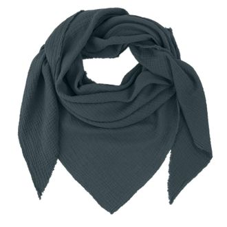 Glamexx24 Damenschal Musselin Dreieck Schal, XXL Schal verschiedenen Farben Halstuch Winterschal aus Baumwolle Hergestellt in Italien