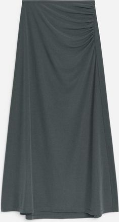Arket Geraffter Maxirock -Grau