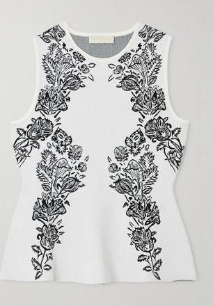 Ulla Johnson Débardeur En Mailles Jacquard Vanna - Ivoire